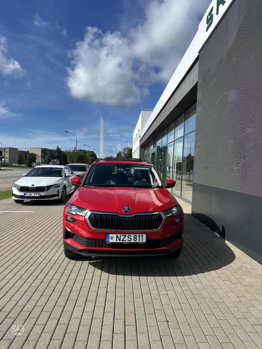 Sarkans Skoda Karoq 2022 Klaipėda, ar dzinēja tilpumu 1.97 L un nobraukumu 95 tūkst. km par 24980 €, foto 4 vietnē AUTOMOTO.COM.LV