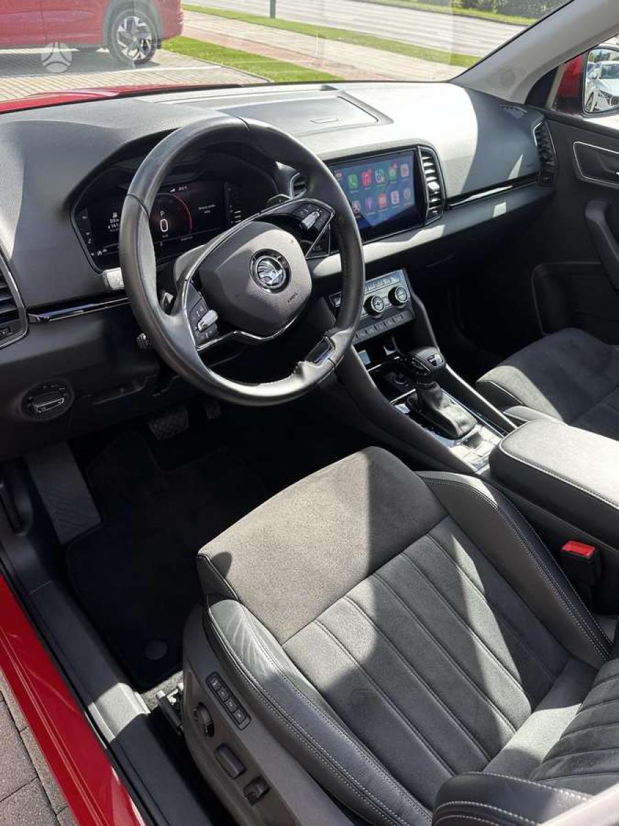 Sarkans Skoda Karoq 2022 Klaipėda, ar dzinēja tilpumu 1.97 L un nobraukumu 95 tūkst. km par 24980 €, foto 14 vietnē AUTOMOTO.COM.LV