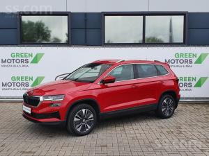 Red Skoda Karoq 2023 in Riga, with an engine capacity of 1.50 L and mileage of 49 thousand km for 25500 €, photo  on AUTOMOTO.COM.LV