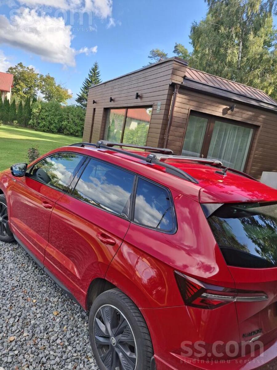 Sarkans Skoda Karoq 2024 Rīga, ar dzinēja tilpumu 1.50 L un nobraukumu 54 tūkst. km par 25500 €, foto 3 vietnē AUTOMOTO.COM.LV