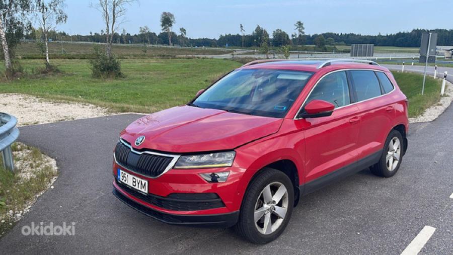 Red Skoda Karoq 2017 in Tallinn, with an engine capacity of 0.11 L and mileage of 91 thousand km for 20000 €, photo 1 on AUTOMOTO.COM.LV