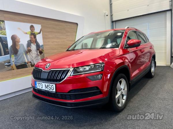 Sarkans Skoda Karoq 2018 Rakvere, ar dzinēja tilpumu 1.50 L un nobraukumu 149 tūkst. km par 17800 €, foto 2 vietnē AUTOMOTO.COM.LV