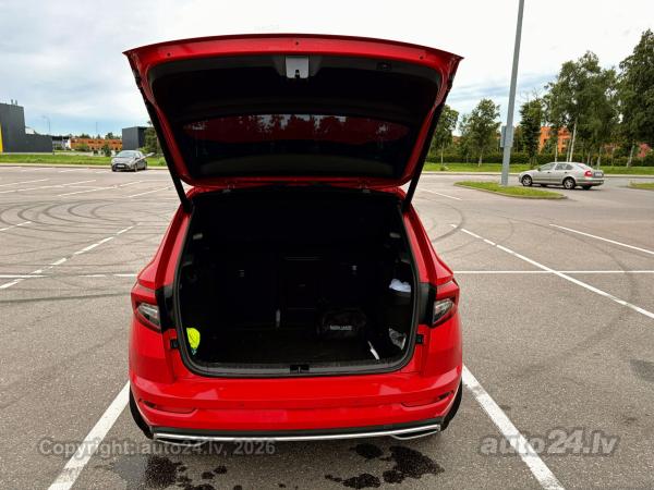 Red Skoda Karoq 2019 in Tallinn, with an engine capacity of 1.50 L and mileage of 55 thousand km for 17300 €, photo 6 on AUTOMOTO.COM.LV