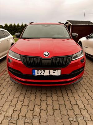 Sarkans Skoda Karoq 2019 Tallina, ar dzinēja tilpumu 1.50 L un nobraukumu 55 tūkst. km par 17300 €, foto 4 vietnē AUTOMOTO.COM.LV