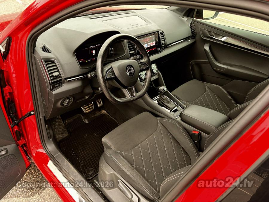 Sarkans Skoda Karoq 2019 Tallina, ar dzinēja tilpumu 1.50 L un nobraukumu 55 tūkst. km par 17300 €, foto 8 vietnē AUTOMOTO.COM.LV