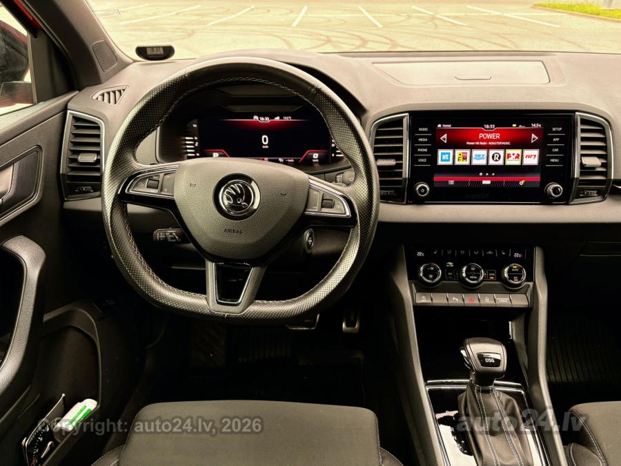 Sarkans Skoda Karoq 2019 Tallina, ar dzinēja tilpumu 1.50 L un nobraukumu 55 tūkst. km par 17300 €, foto 10 vietnē AUTOMOTO.COM.LV