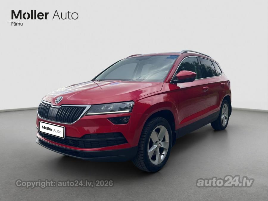 Sarkans Skoda Karoq 2021 Pērnava, ar dzinēja tilpumu 2.00 L un nobraukumu 146 tūkst. km par 20950 €, foto 1 vietnē AUTOMOTO.COM.LV