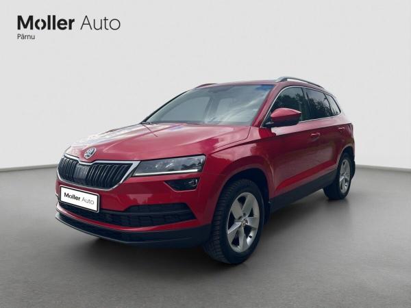 Red Skoda Karoq 2021 in Parnu, with an engine capacity of 2.00 L and mileage of 146 thousand km for 20950 €, photo 1 on AUTOMOTO.COM.LV