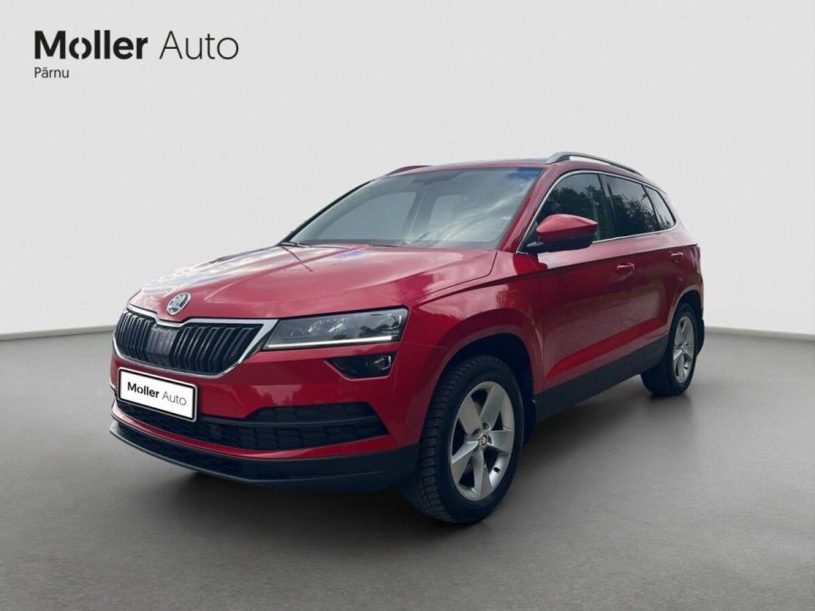 Sarkans Skoda Karoq 2021 Pērnava, ar dzinēja tilpumu 2.00 L un nobraukumu 146 tūkst. km par 20950 €, foto 1 vietnē AUTOMOTO.COM.LV