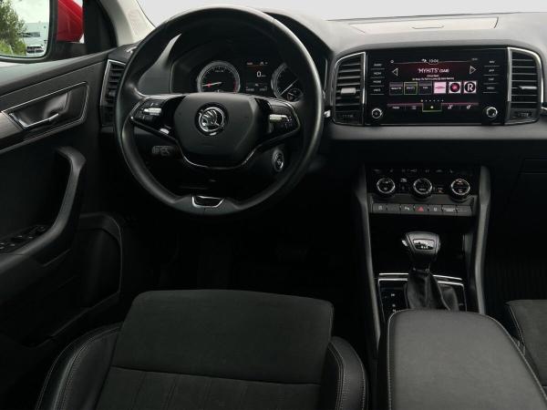Red Skoda Karoq 2021 in Parnu, with an engine capacity of 2.00 L and mileage of 146 thousand km for 20950 €, photo 6 on AUTOMOTO.COM.LV