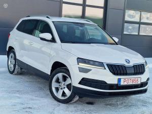 White Skoda Karoq 2018 in Jonava, with an engine capacity of 2.00 L and mileage of 221 thousand km for 16600 €, photo 3 on AUTOMOTO.COM.LV