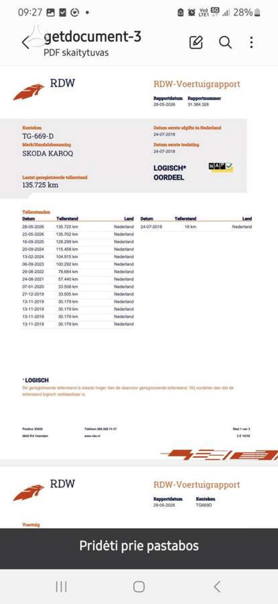 Белый Шкода Karoq 2018 в Расейняй, объемом двигателя 1.60 л и пробегом 135 тыс. км за 13700 €, фото 6 на AUTOMOTO.COM.LV