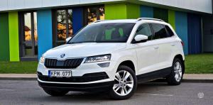 White Skoda Karoq 2018 in Vilnius, with an engine capacity of 1.50 L and mileage of 158 thousand km for 16800 €, photo 6 on AUTOMOTO.COM.LV
