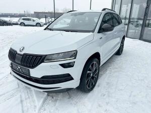 Balts Skoda Karoq 2020 Kauņa, ar dzinēja tilpumu 1.50 L un nobraukumu 213 tūkst. km par 17200 €, foto  vietnē AUTOMOTO.COM.LV