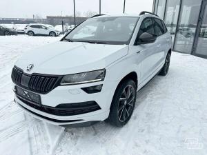 Balts Skoda Karoq 2020 Kauņa, ar dzinēja tilpumu 1.50 L un nobraukumu 213 tūkst. km par 17200 €, foto  vietnē AUTOMOTO.COM.LV