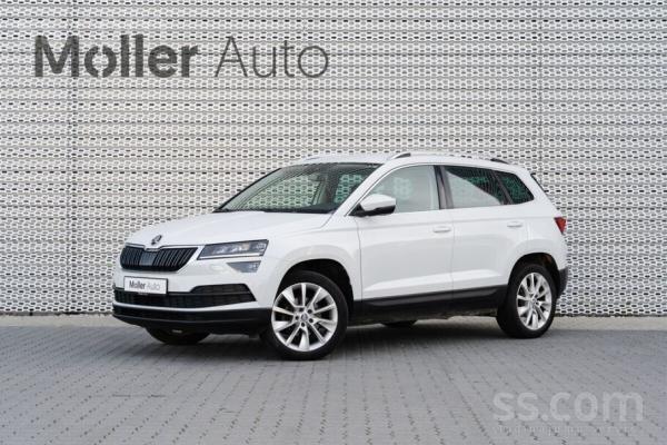 White Skoda Karoq 2020 in Riga, with an engine capacity of 1.60 L and mileage of 152 thousand km for 17900 €, photo 1 on AUTOMOTO.COM.LV