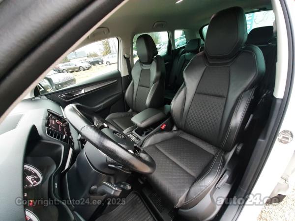White Skoda Karoq 2021 in Tartu, with an engine capacity of 2.00 L and mileage of 154 thousand km for 20799 €, photo 11 on AUTOMOTO.COM.LV
