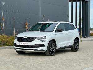 White Skoda Karoq 2021 in Vilnius, with an engine capacity of 1.50 L and mileage of 235 thousand km for 16990 €, photo 10 on AUTOMOTO.COM.LV