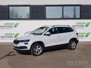 White Skoda Karoq 2022 in Riga, with an engine capacity of 1.50 L and mileage of 34 thousand km for 23500 €, photo  on AUTOMOTO.COM.LV