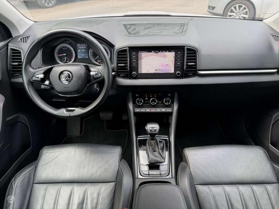 White Skoda Karoq 2022 in Vilnius, with an engine capacity of 1.97 L and mileage of 206 thousand km for 18400 €, photo 11 on AUTOMOTO.COM.LV