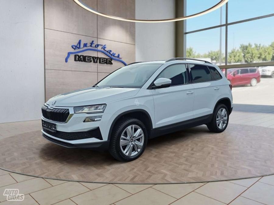 White Skoda Karoq 2025 in Kaunas, with an engine capacity of 1.00 L and mileage of 16 thousand km for 27888 €, photo 1 on AUTOMOTO.COM.LV