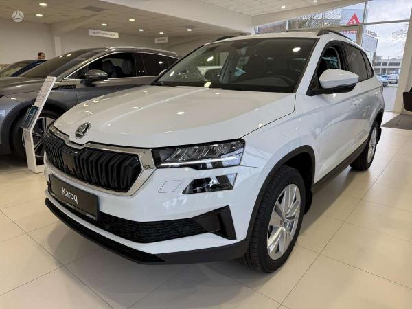 White Skoda Karoq 2026 in Klaipeda, with an engine capacity of 1.50 L and mileage of 10 thousand km for 30870 €, photo 1 on AUTOMOTO.COM.LV