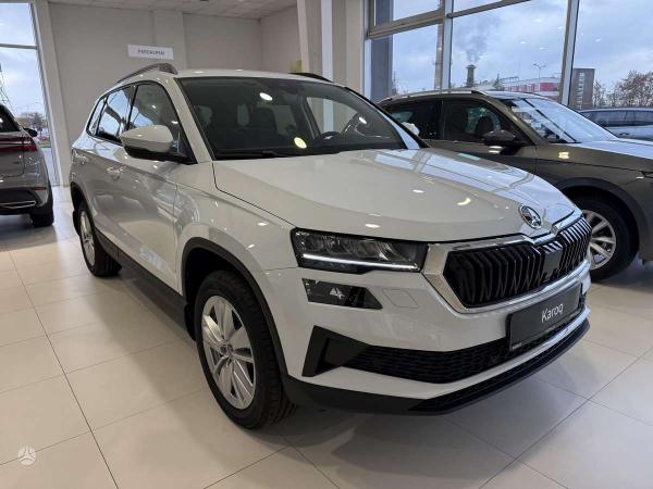 White Skoda Karoq 2026 in Klaipeda, with an engine capacity of 1.50 L and mileage of 10 thousand km for 30870 €, photo 2 on AUTOMOTO.COM.LV