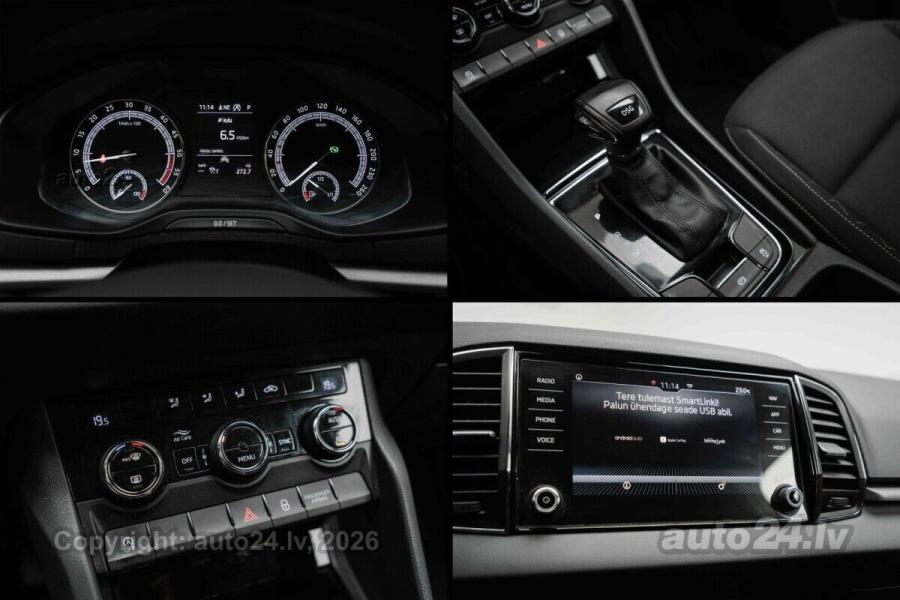 White Skoda Karoq 2020 in Tallinn, with an engine capacity of 2.00 L and mileage of 215 thousand km for 14650 €, photo 15 on AUTOMOTO.COM.LV