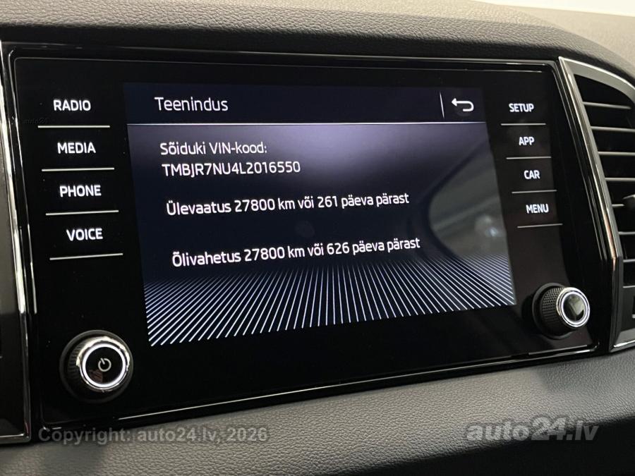 Balts Skoda Karoq 2020 Tallina, ar dzinēja tilpumu 1.50 L un nobraukumu 114 tūkst. km par 15900 €, foto 11 vietnē AUTOMOTO.COM.LV