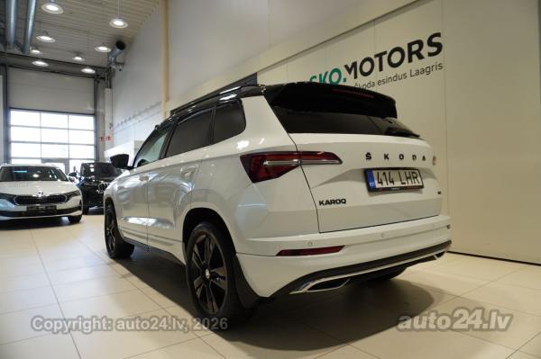White Skoda Karoq 2022 in Tallinn, with an engine capacity of 2.00 L and mileage of 47 thousand km for 30900 €, photo 2 on AUTOMOTO.COM.LV