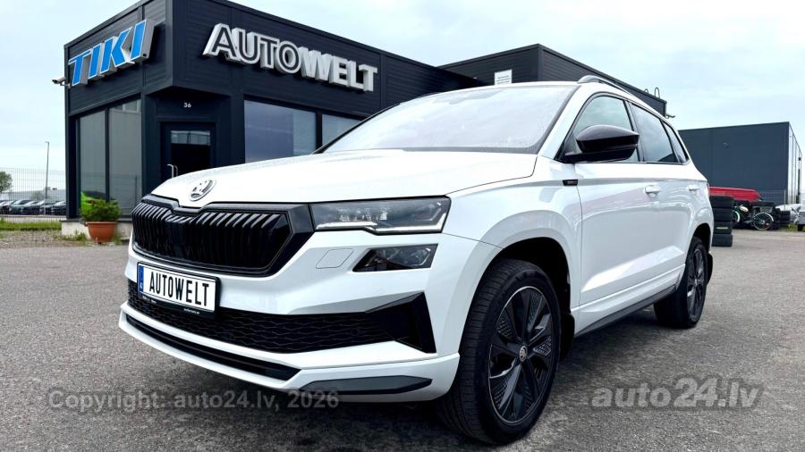 Balts Skoda Karoq 2024 Tallina, ar dzinēja tilpumu 1.50 L un nobraukumu 5 tūkst. km par 31900 €, foto 5 vietnē AUTOMOTO.COM.LV