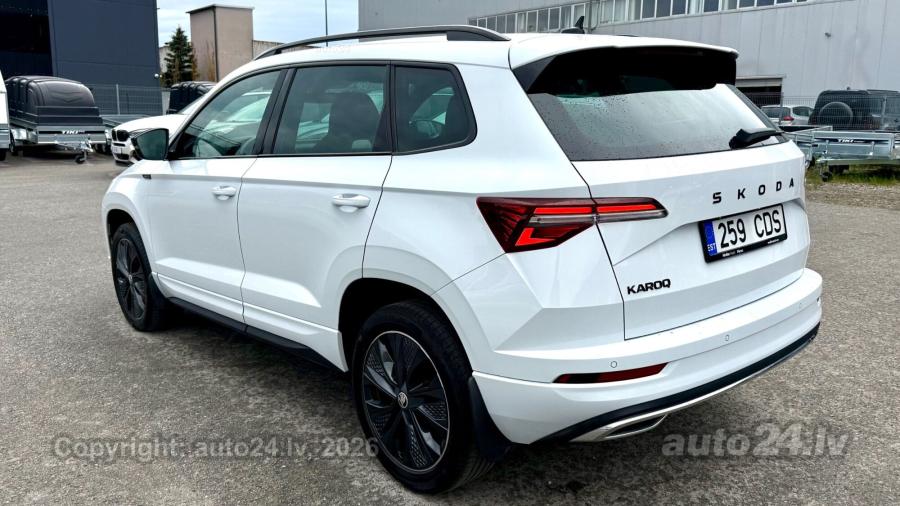Balts Skoda Karoq 2024 Tallina, ar dzinēja tilpumu 1.50 L un nobraukumu 5 tūkst. km par 31900 €, foto 8 vietnē AUTOMOTO.COM.LV
