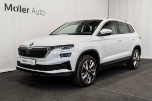 White Skoda Karoq 2024 in Tallinn, with an engine capacity of 2.00 L and mileage of 31 thousand km for 25900 €, photo  on AUTOMOTO.COM.LV