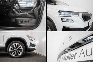 White Skoda Karoq 2024 in Tallinn, with an engine capacity of 2.00 L and mileage of 31 thousand km for 25900 €, photo 15 on AUTOMOTO.COM.LV