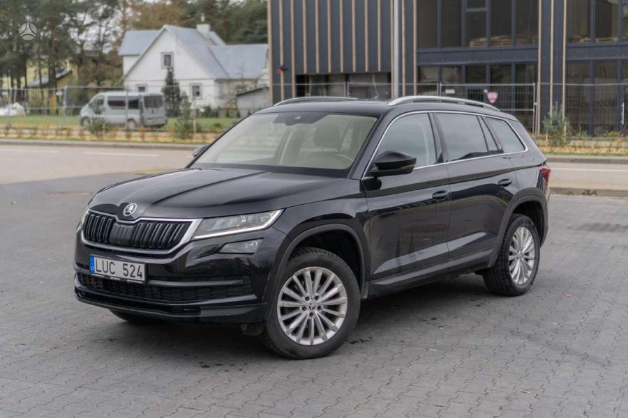Black Skoda Kodiaq 2017 in Vilnius, with an engine capacity of 1.40 L and mileage of 183 thousand km for 16940 €, photo 1 on AUTOMOTO.COM.LV