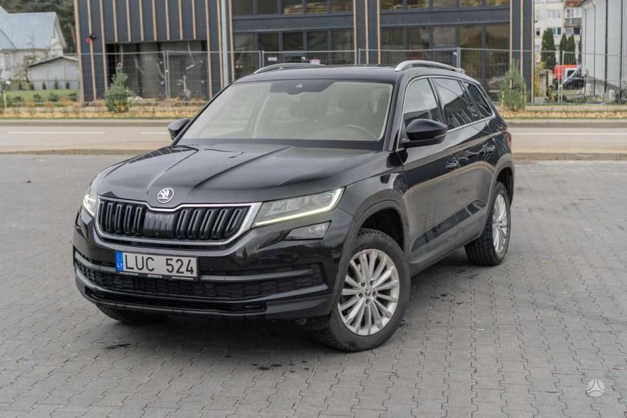 Black Skoda Kodiaq 2017 in Vilnius, with an engine capacity of 1.40 L and mileage of 183 thousand km for 16940 €, photo 2 on AUTOMOTO.COM.LV