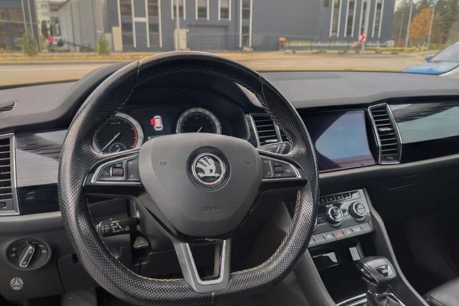 Black Skoda Kodiaq 2017 in Vilnius, with an engine capacity of 1.40 L and mileage of 183 thousand km for 16940 €, photo 14 on AUTOMOTO.COM.LV