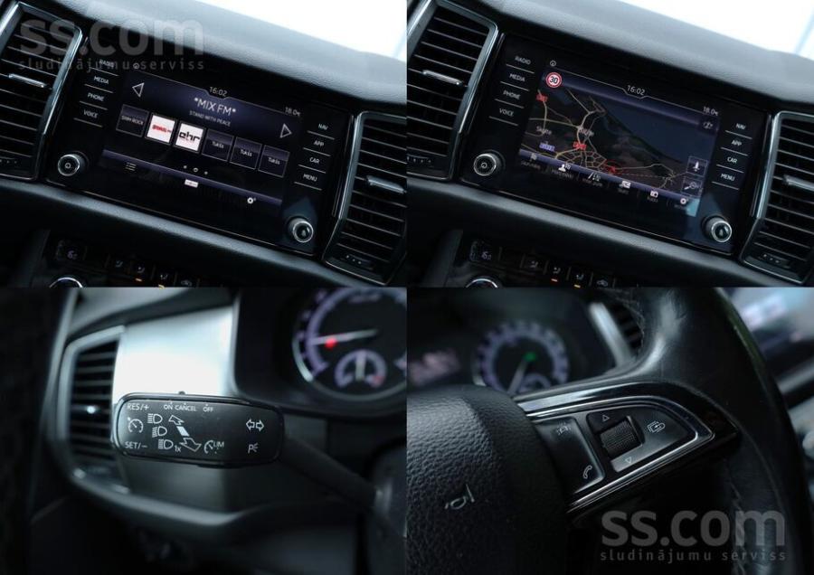 Black Skoda Kodiaq 2017 in Riga, with an engine capacity of 2.00 L and mileage of 0 thousand km for 13995 €, photo 17 on AUTOMOTO.COM.LV