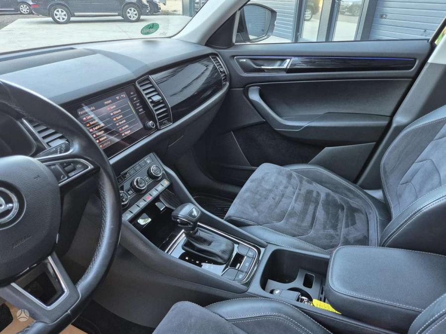 Черный Шкода Kodiaq 2017 в Утена, объемом двигателя 1.97 л и пробегом 278 тыс. км за 14490 €, фото 12 на AUTOMOTO.COM.LV