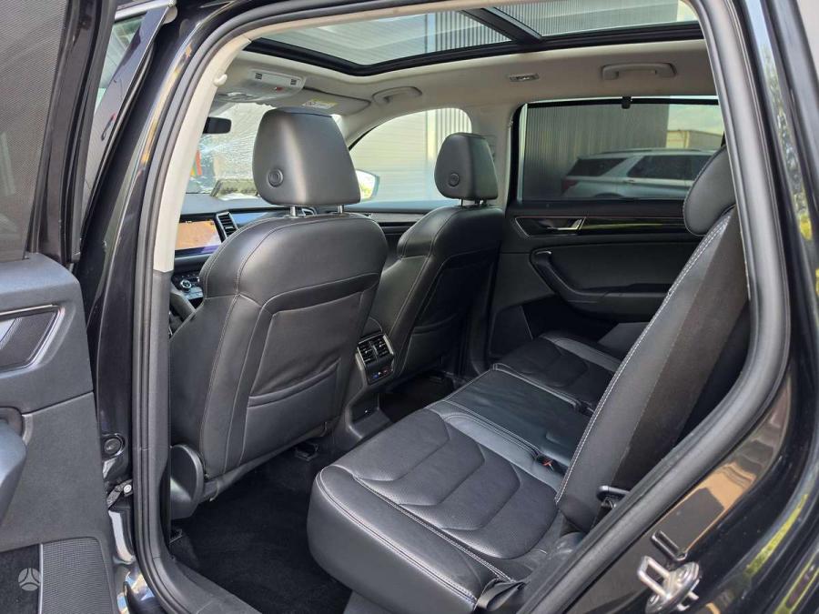 Black Skoda Kodiaq 2017 in Kaunas, with an engine capacity of 1.97 L and mileage of 428 thousand km for 7900 €, photo 27 on AUTOMOTO.COM.LV