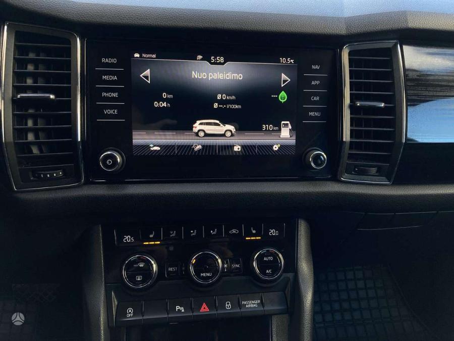 Черный Шкода Kodiaq 2017 в Мариямполе, объемом двигателя 1.97 л и пробегом 271 тыс. км за 15850 €, фото 31 на AUTOMOTO.COM.LV
