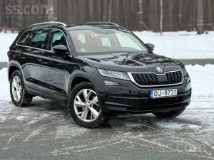 Black Skoda Kodiaq 2018 in Riga, with an engine capacity of 2.00 L and mileage of 141 thousand km for 23350 €, photo  on AUTOMOTO.COM.LV