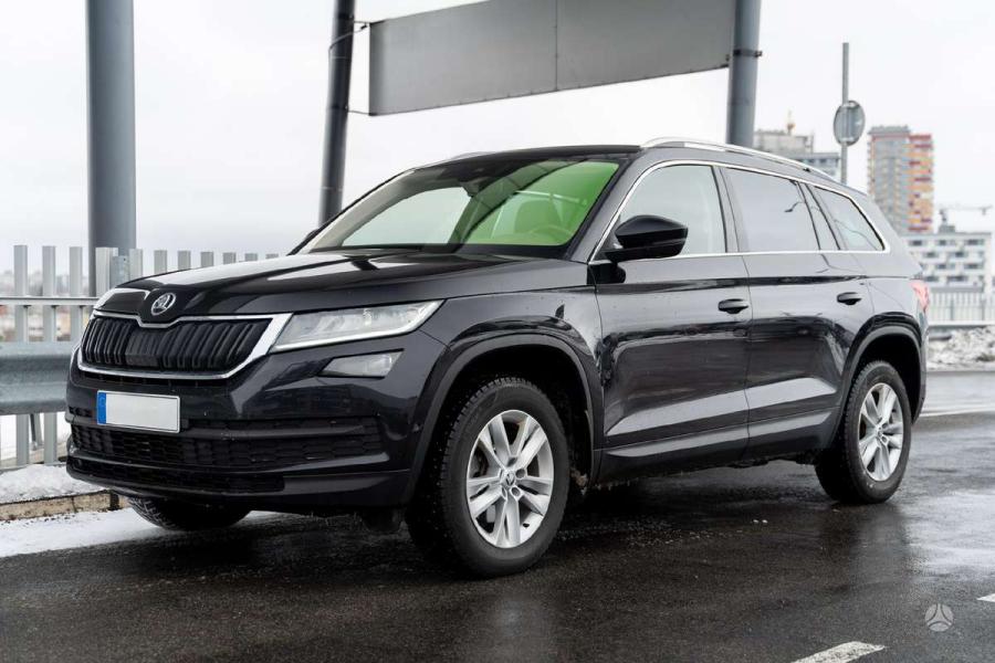 Черный Шкода Kodiaq 2018 в Вильнюс, объемом двигателя 1.97 л и пробегом 162 тыс. км за 18950 €, фото 1 на AUTOMOTO.COM.LV