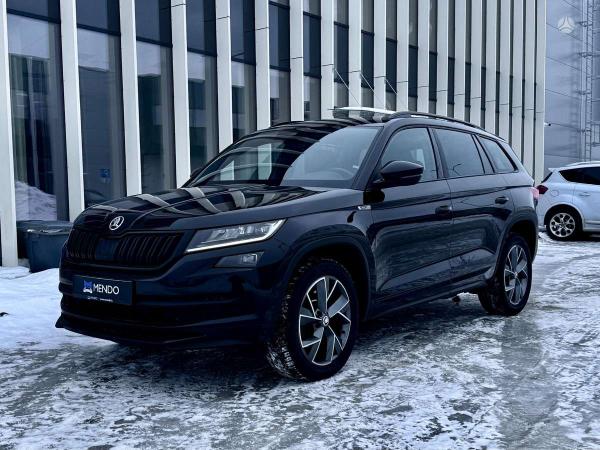 Melns Skoda Kodiaq 2018 Viļņa, ar dzinēja tilpumu 1.97 L un nobraukumu 278 tūkst. km par 22990 €, foto  vietnē AUTOMOTO.COM.LV
