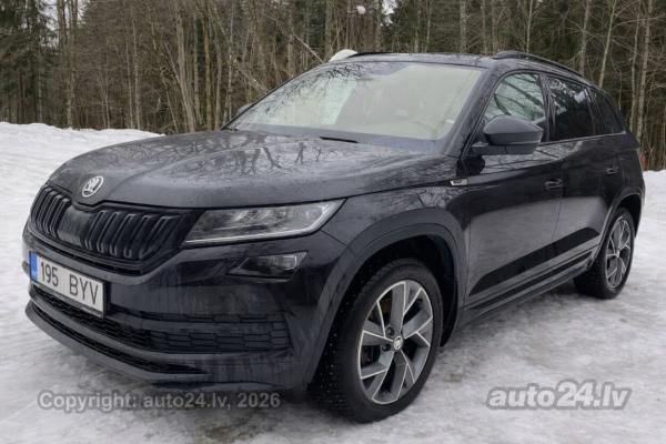Black Skoda Kodiaq 2018 in Tallinn, with an engine capacity of 2.00 L and mileage of 90 thousand km for 23300 €, photo 1 on AUTOMOTO.COM.LV