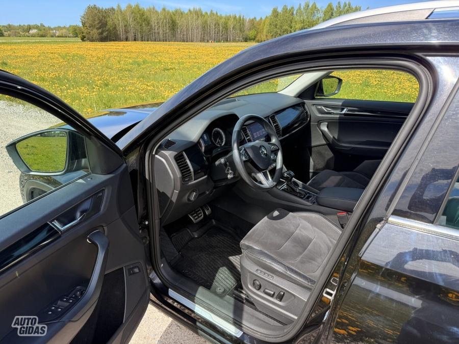Черный Шкода Kodiaq 2018 в Гаргждай, объемом двигателя 2.00 л и пробегом 165 тыс. км за 19700 €, фото 8 на AUTOMOTO.COM.LV