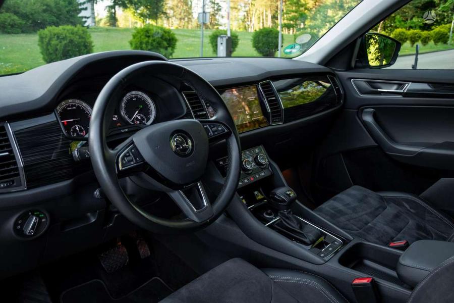 Черный Шкода Kodiaq 2018 в Электренай, объемом двигателя 1.97 л и пробегом 260 тыс. км за 18350 €, фото 10 на AUTOMOTO.COM.LV