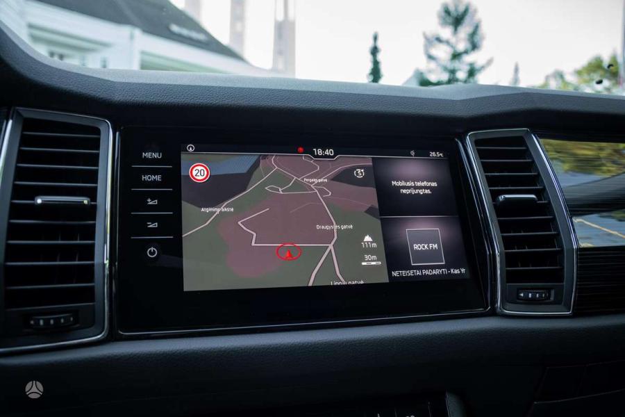Черный Шкода Kodiaq 2018 в Электренай, объемом двигателя 1.97 л и пробегом 260 тыс. км за 18350 €, фото 20 на AUTOMOTO.COM.LV