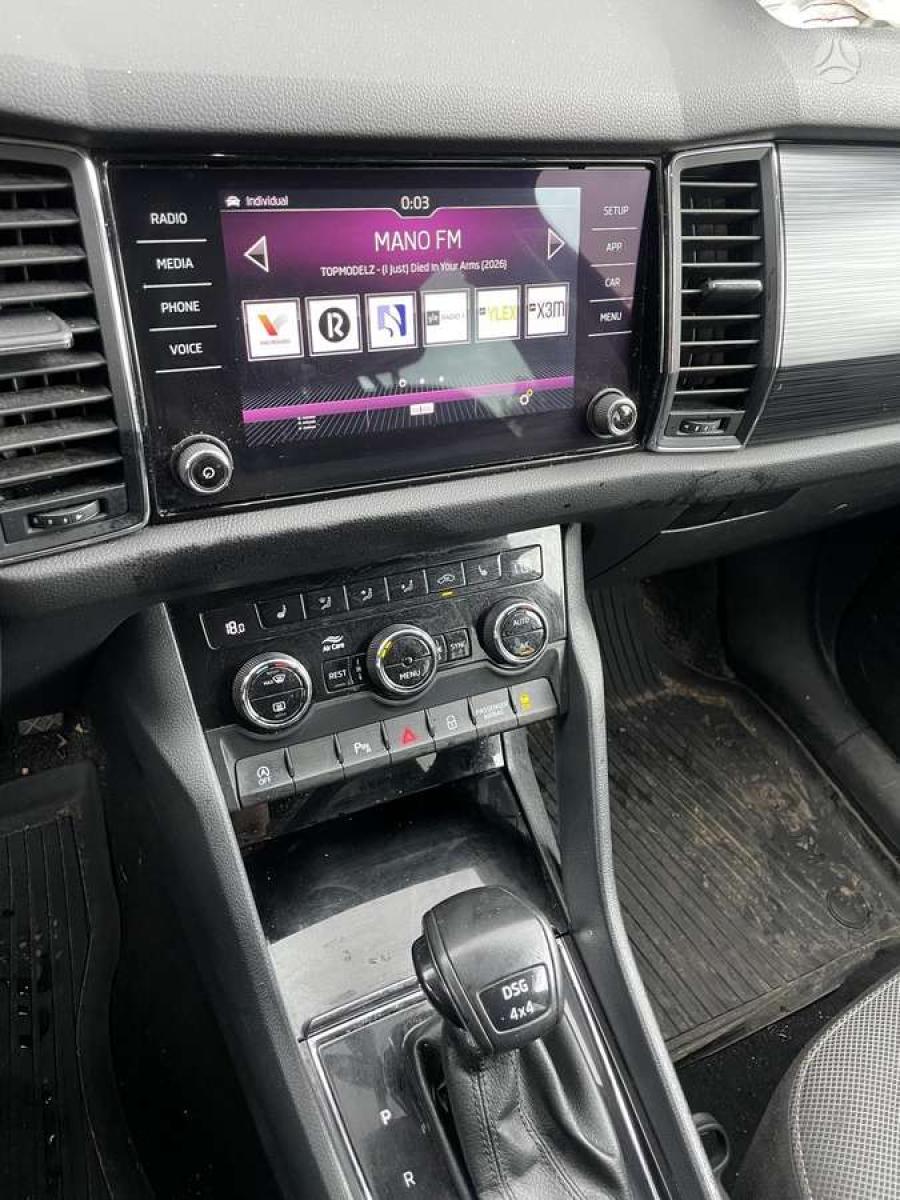 Melns Skoda Kodiaq 2018 Kauņa, ar dzinēja tilpumu 1.97 L un nobraukumu 336 tūkst. km par 5500 €, foto 16 vietnē AUTOMOTO.COM.LV