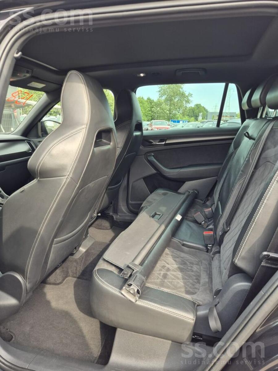Black Skoda Kodiaq 2018 in Riga, with an engine capacity of 2.00 L and mileage of 193 thousand km for 23490 €, photo 11 on AUTOMOTO.COM.LV